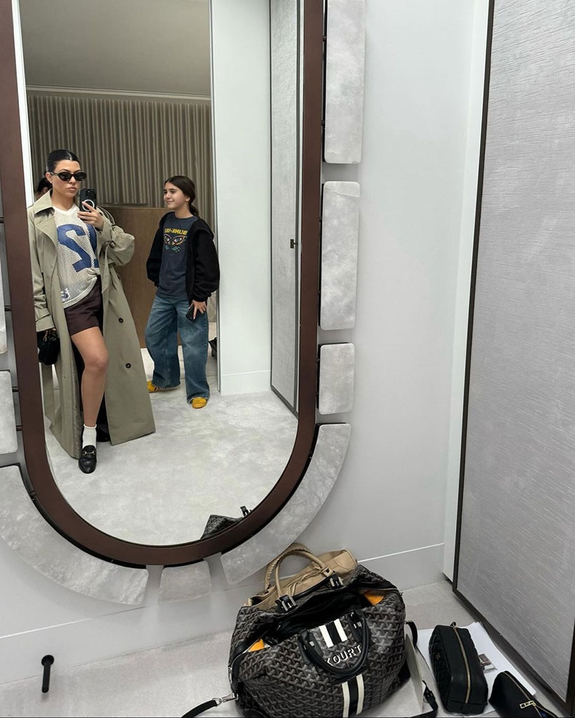 Kourtney Kardashian & Travis Barker's blended family photos