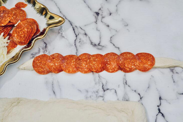 Pizza-Inspired Pepperoni Roses