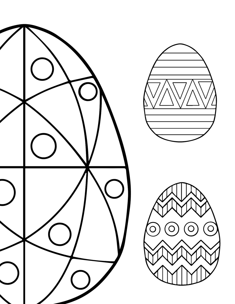 5 Egg-scellent Easter Egg Coloring Pages