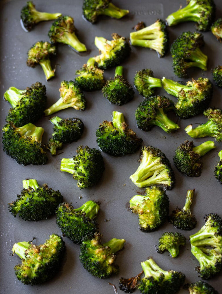 Ready In 20 Minutes Oven-Roasted Broccoli with Lemon and Garlic
