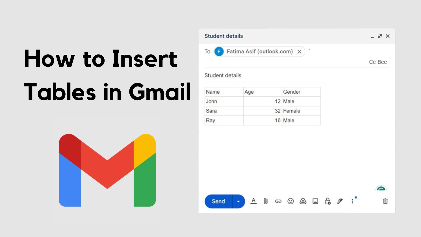 How to Insert a Table in Gmail on PC & Mobile