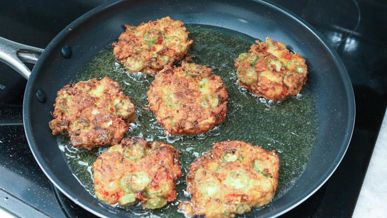 We love to find new ways to use okra - okra beignets