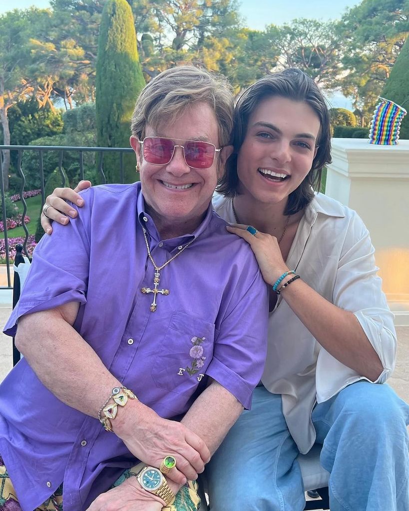 Damian Hurley's deep bond with godfathers Elton John, David Furnish and ...