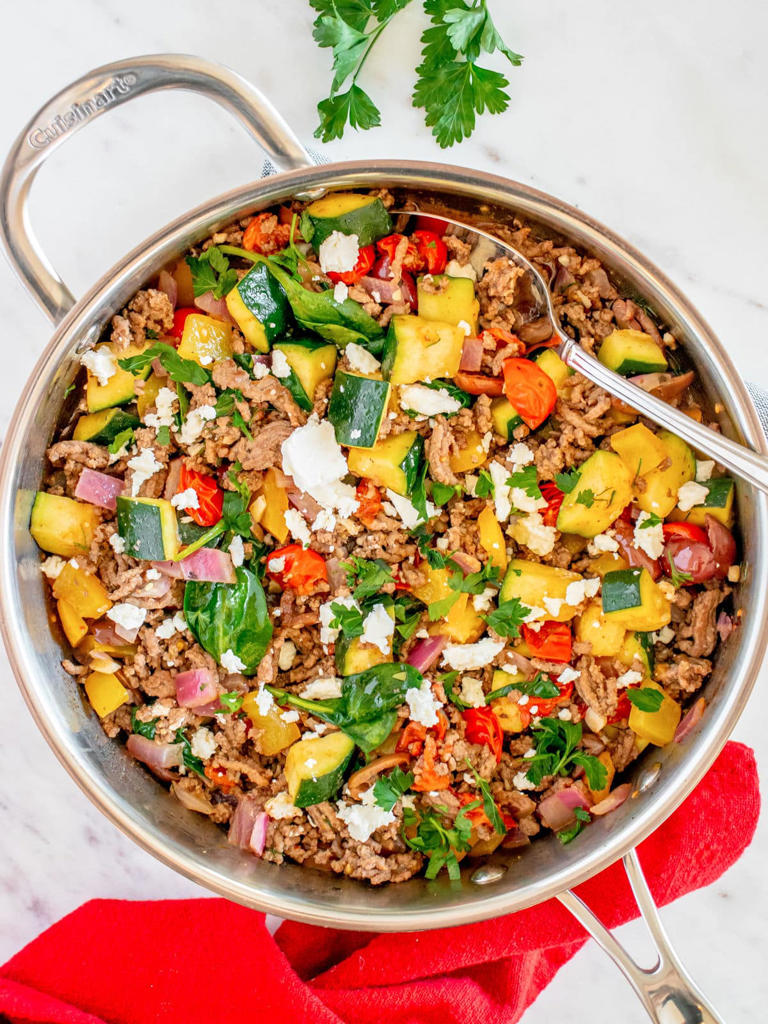Greek Ground Beef Skillet Recipe