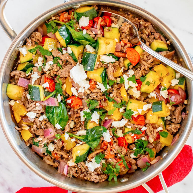 Greek Ground Beef Skillet Recipe