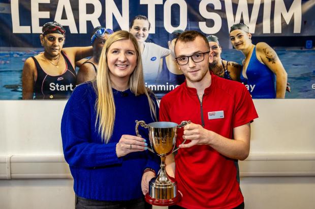 Swimming tutor's journey from apprentice to 'teacher of the year' at Basildon centre