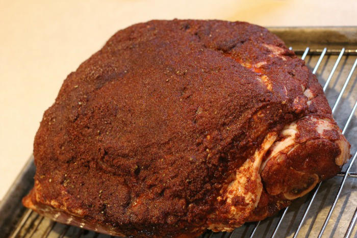 Smoked Pork Shoulder Roast! Homemade Injection and Rub!