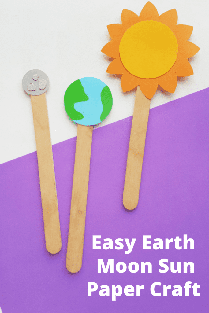 Easy Earth Moon Sun Paper Craft