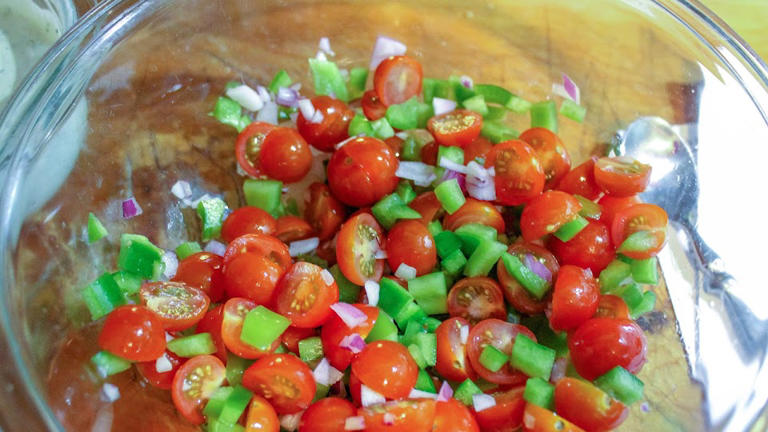This cornbread salad is perfect for parties or potlucks