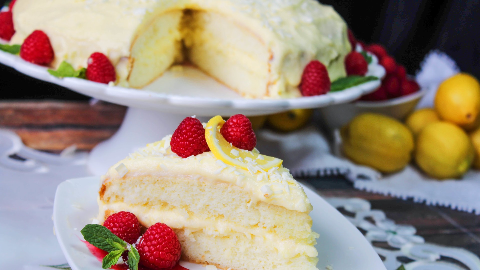 Lemon Heaven For Lemon Lovers - Limoncello Creme Cake