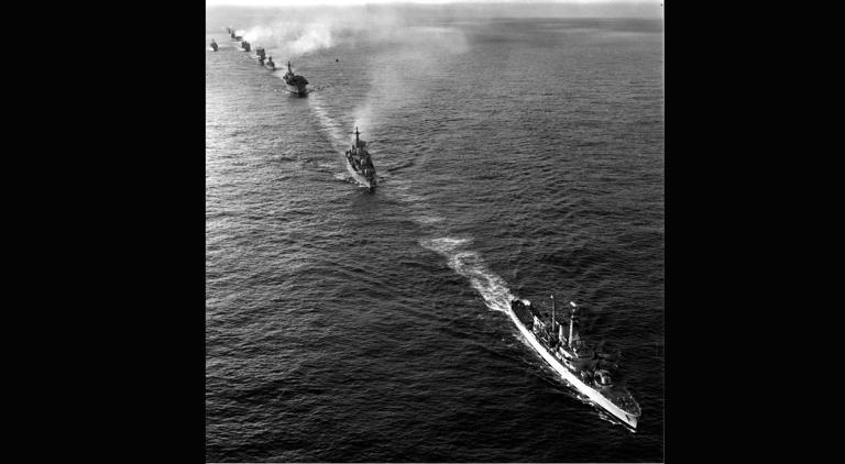 I found glorious pictures of world's oldest aircraft carrier HMS Hermes