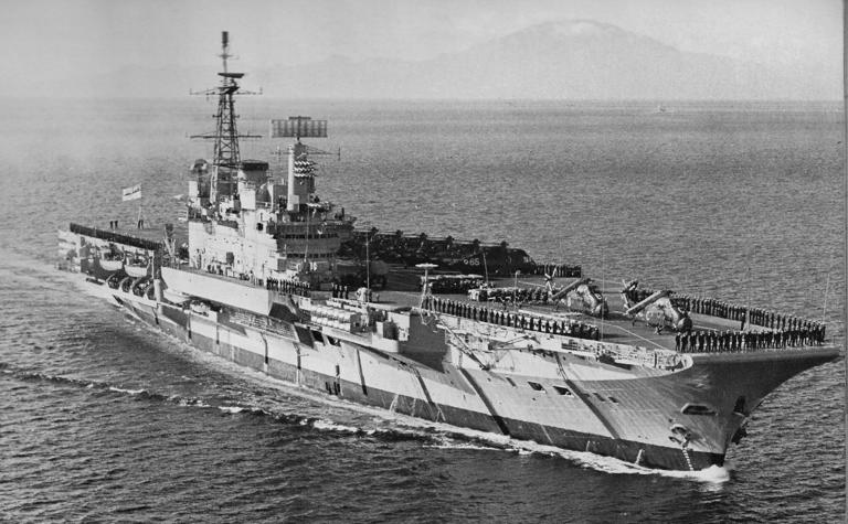 Glorious pictures of world's oldest aircraft carrier HMS Hermes