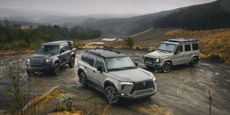 Lexus GX550 vs. Land Rover Defender 130 vs. Mercedes-Benz G550: Which ...