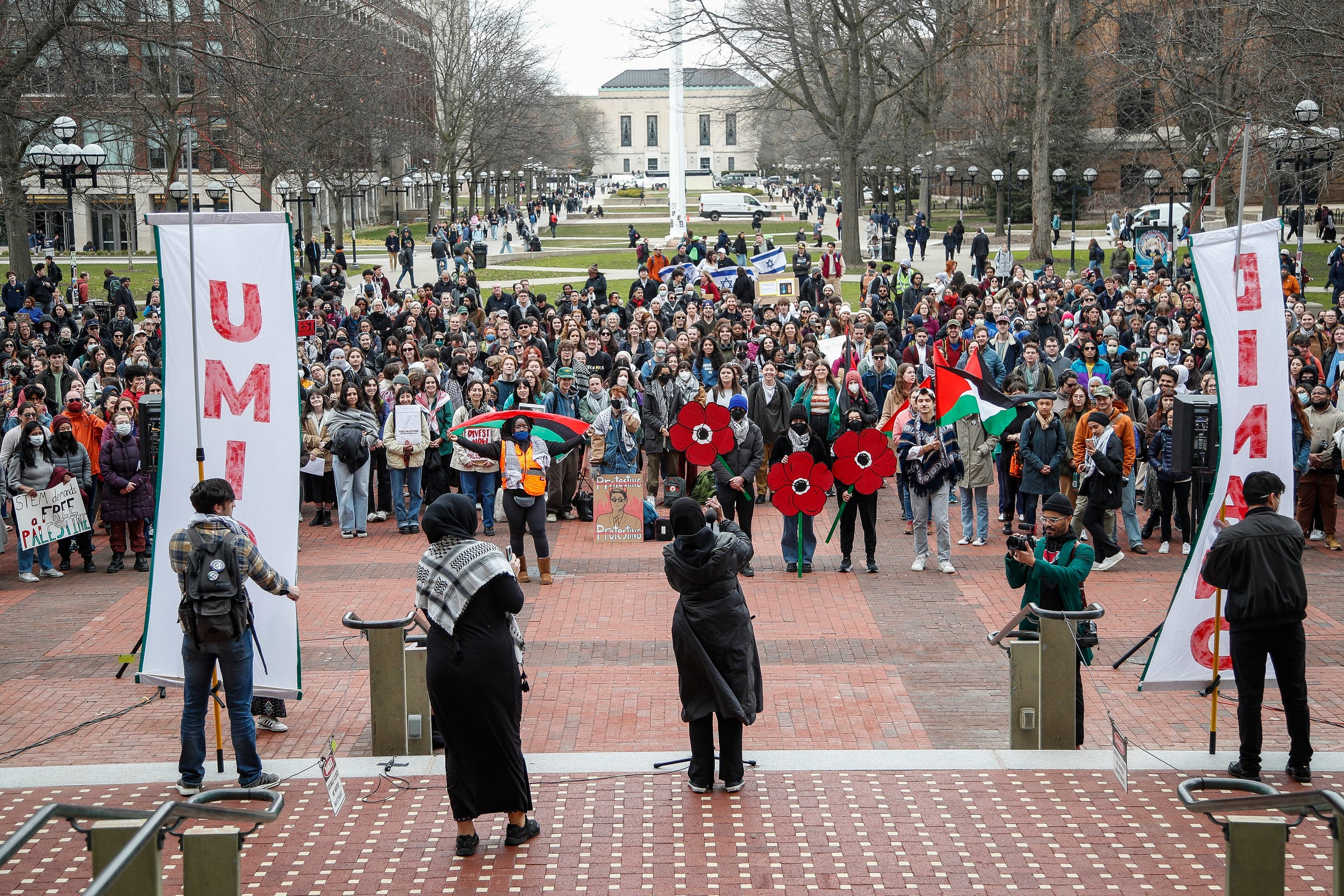 University of Michigan suspends pro-Palestinian student group after ...