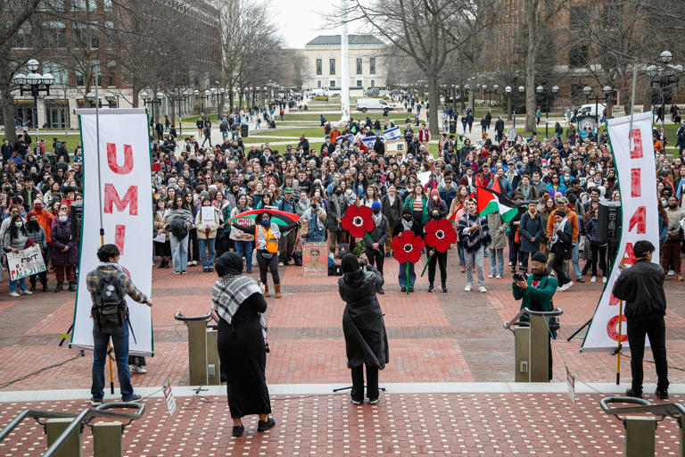With criminal charges dropped, U-M protesters still face academic ...