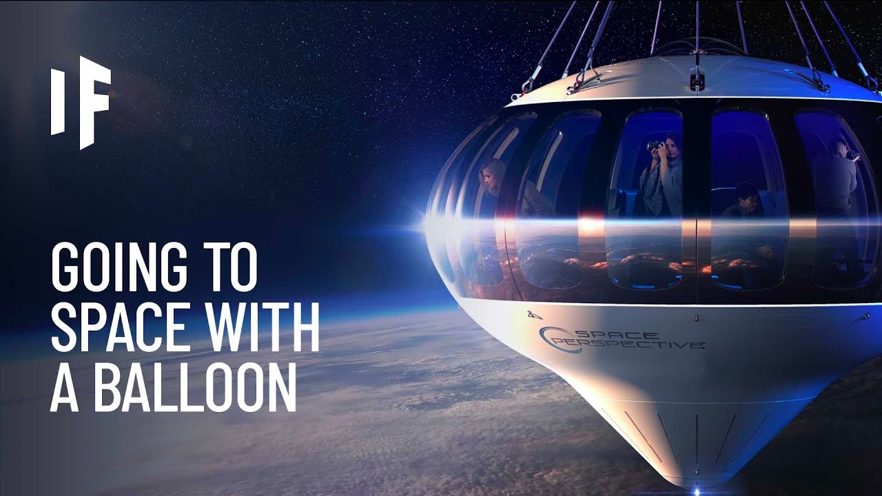 See what it would be like to ride a balloon all the way into space