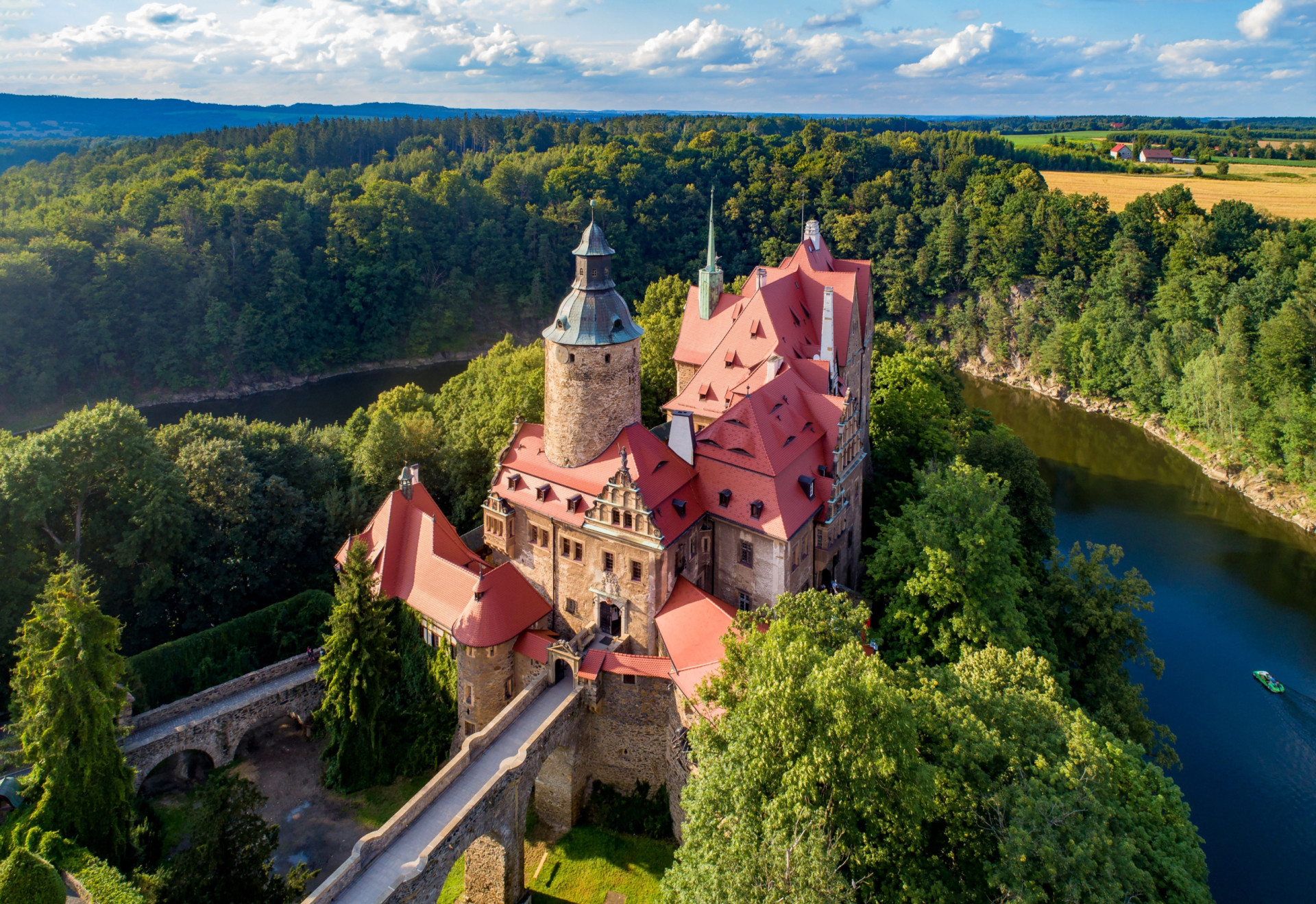 Striking castles set on great rivers