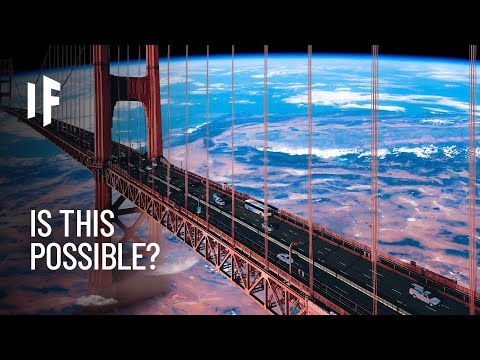 Imagine building a massive bridge straight into space