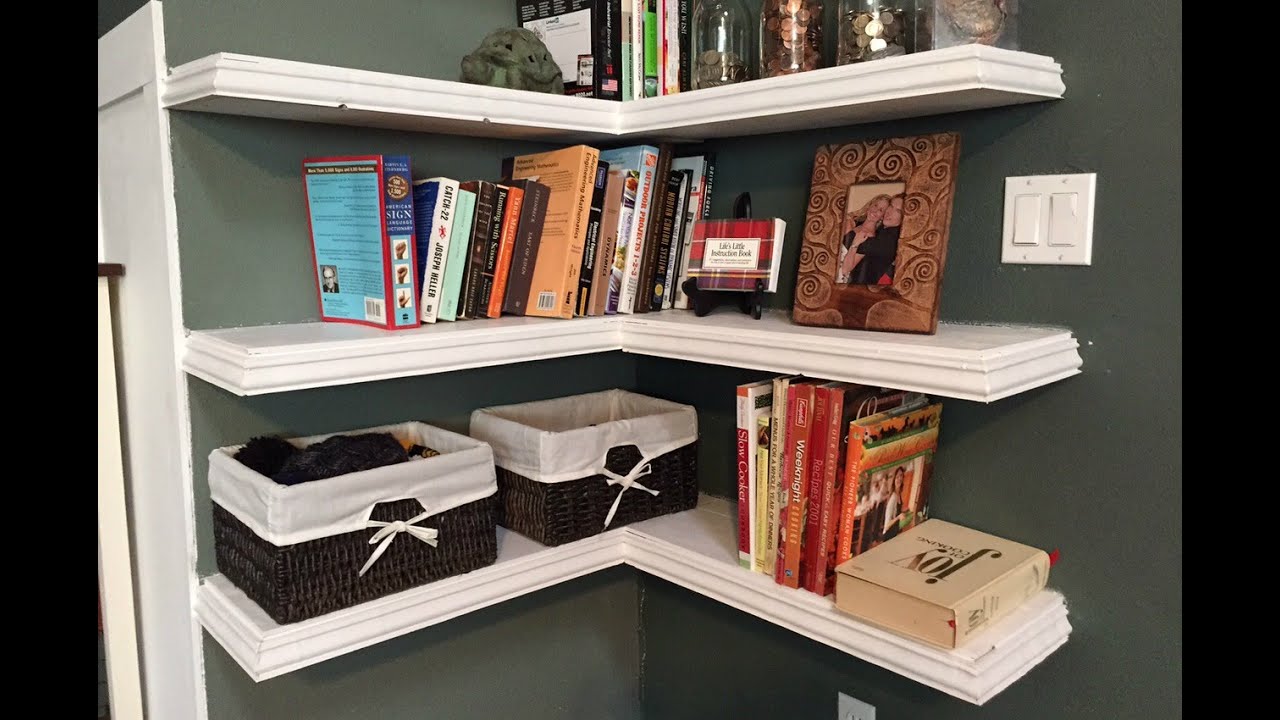 Build your own DIY floating corner shelves