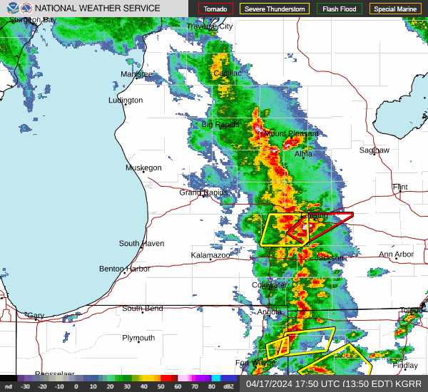 Live radar: Tornado watch expires for Lansing area