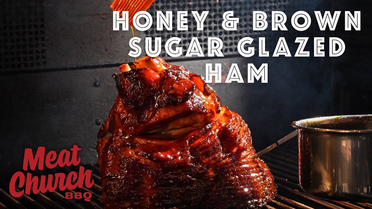 Glaze ham with honey and brown sugar for sweet smoky finish