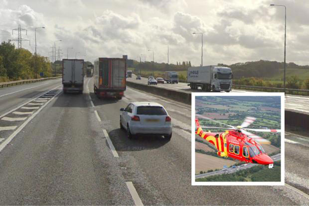 Severe Delays On M25 In Essex As Air Ambulance Lands Amid Serious Fire