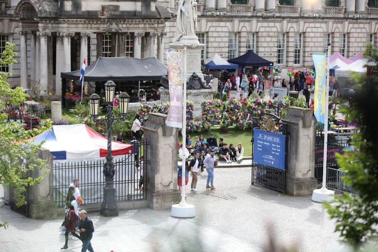 Belfast spring market opening hours as preparations get underway at ...