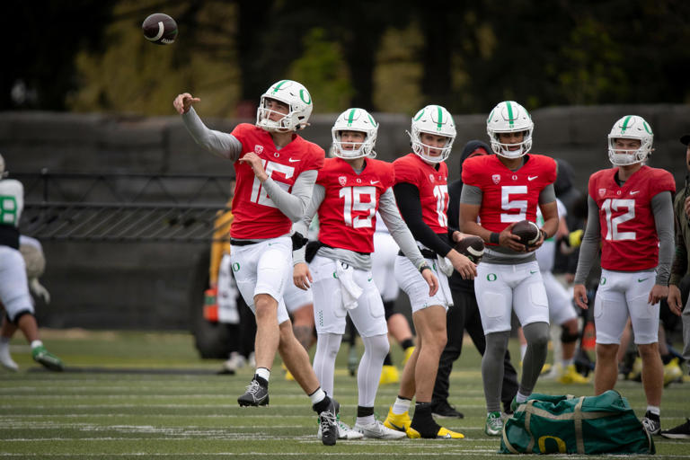 'It'll absolutely be a competition': Oregon football coaches talk ...