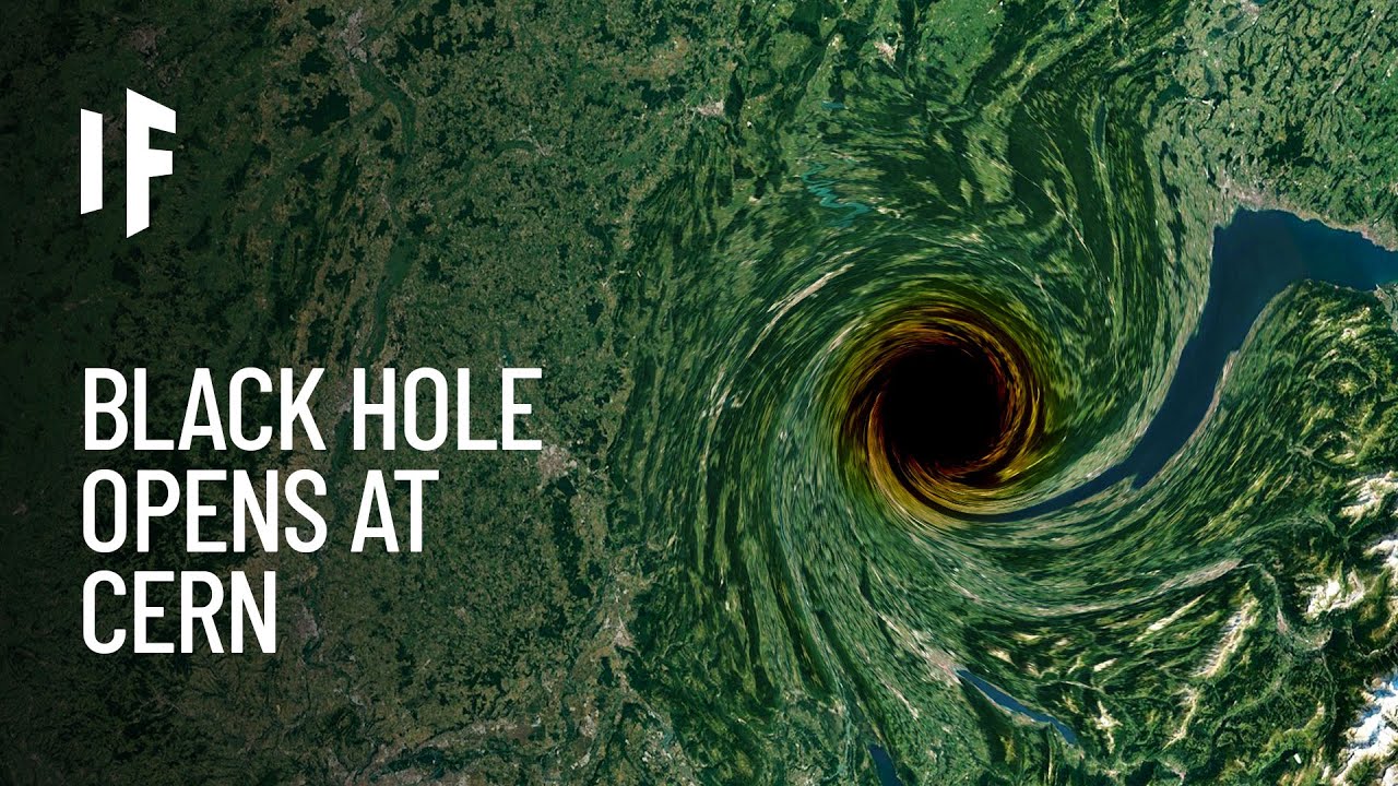 Imagine a black hole opening at CERN and swallowing matter