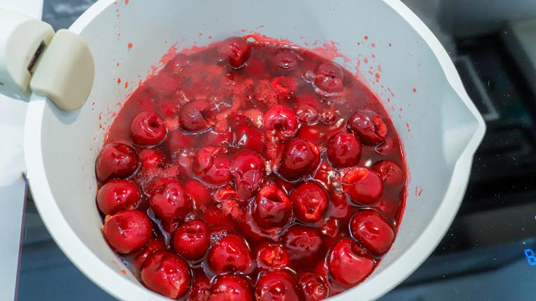 This cherry cobbler is easy and yummy - Michigan cherry cobbler