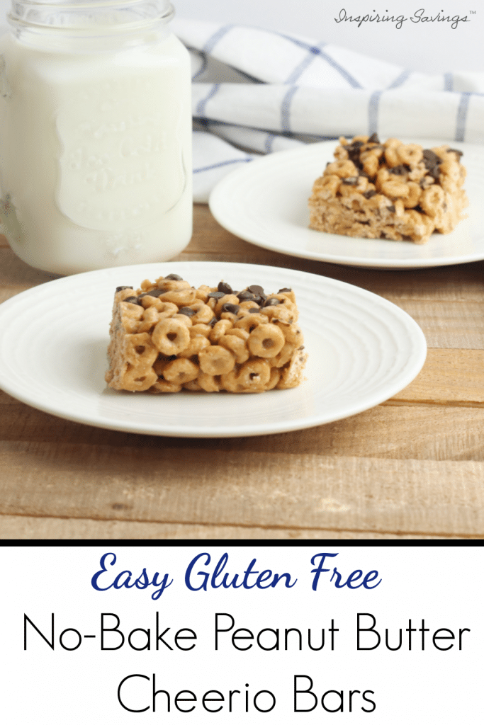 No bake peanut butter Cheerio bars - 4 ingredients