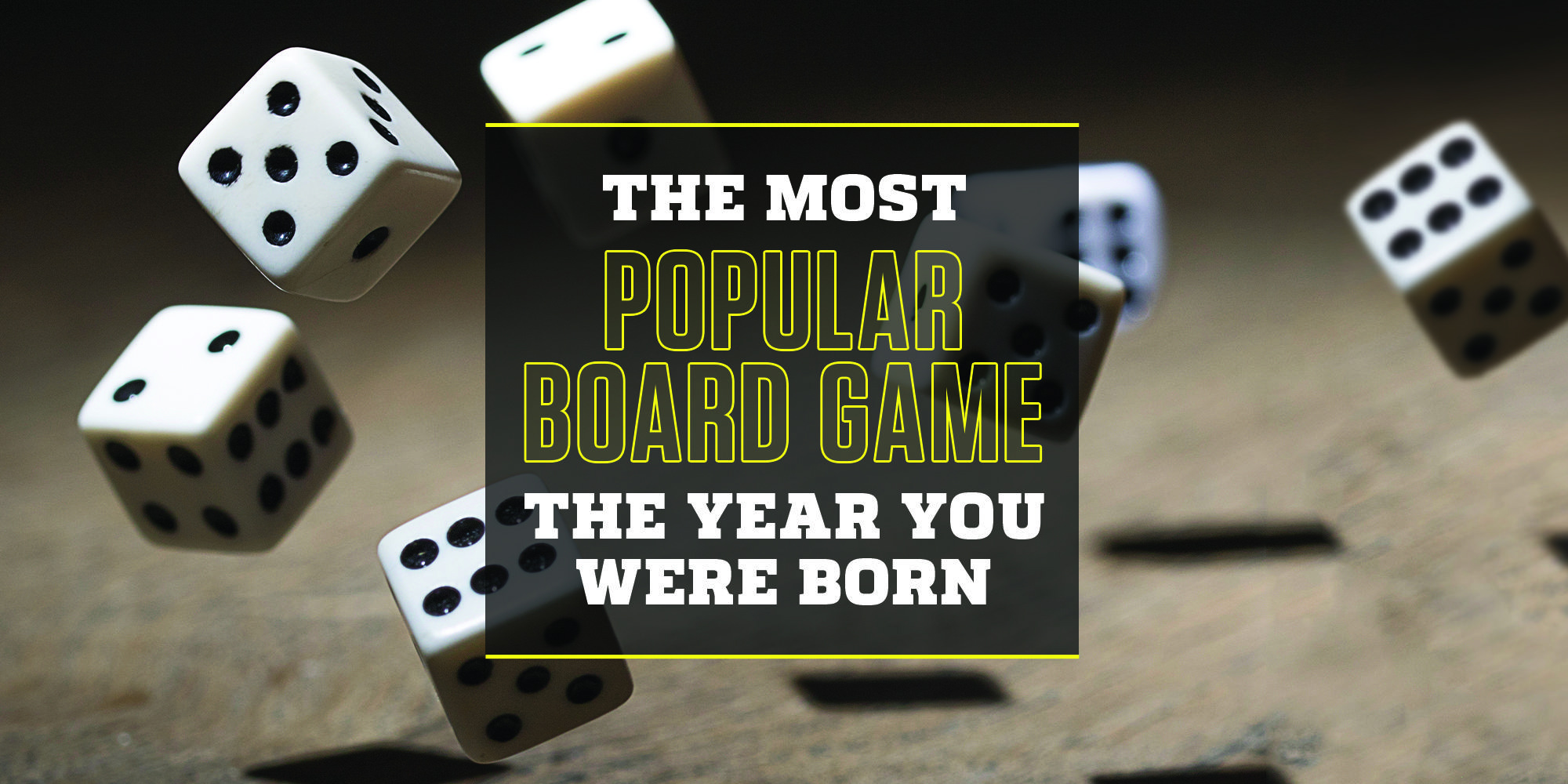 The Most Popular Board Game the Year You Were Born The Most Popular Board Game the Year You Were Born