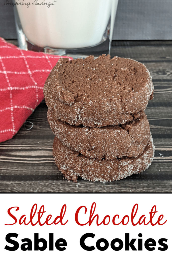 Sea salt chocolate sables cookies