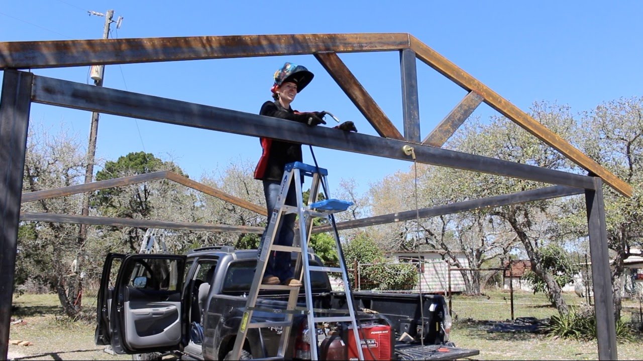 Build a metal carport with DIY planning