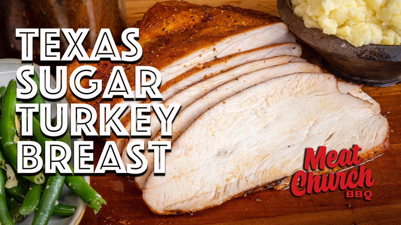Watch as we smoke a sweet Texas sugar turkey breast