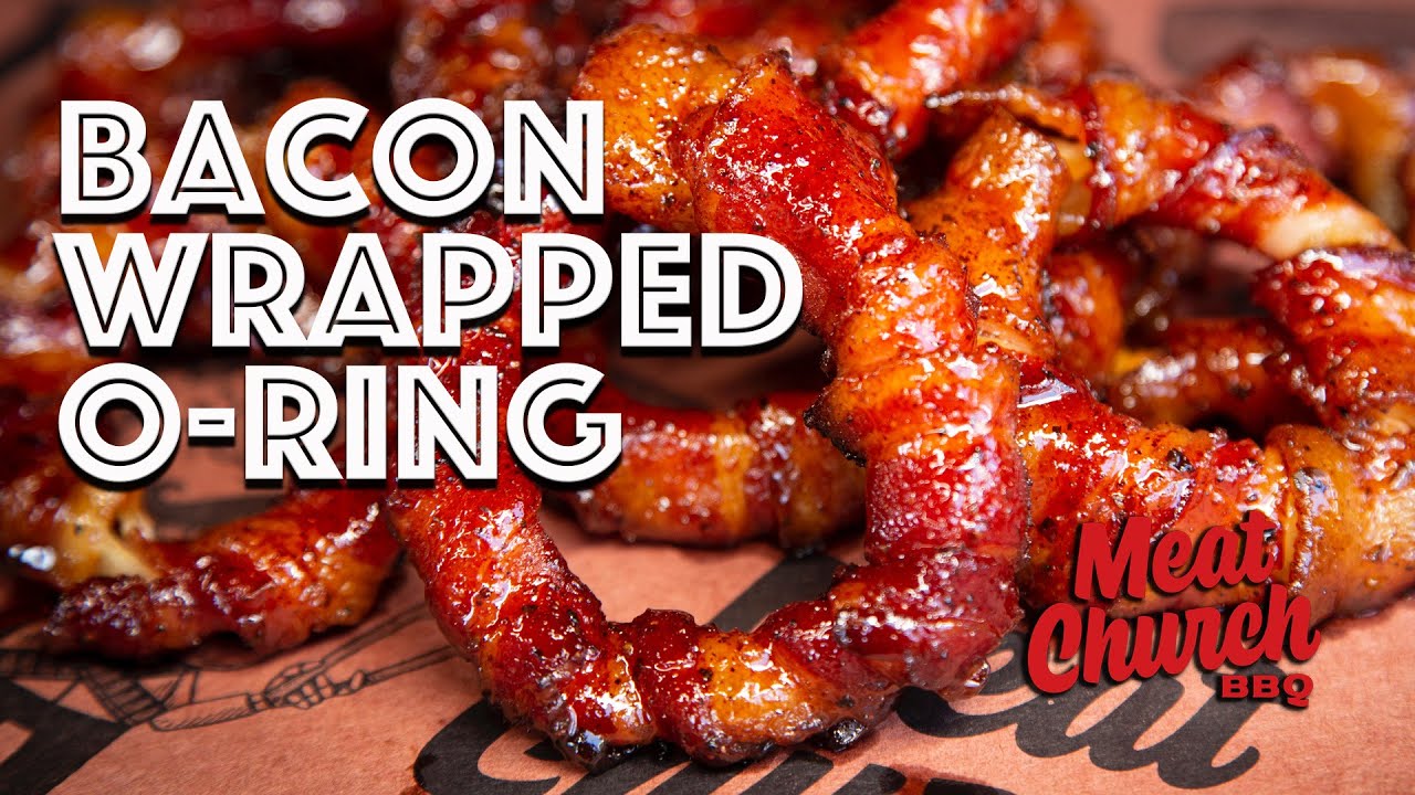 Wrap onion rings in bacon for insanely crispy indulgence
