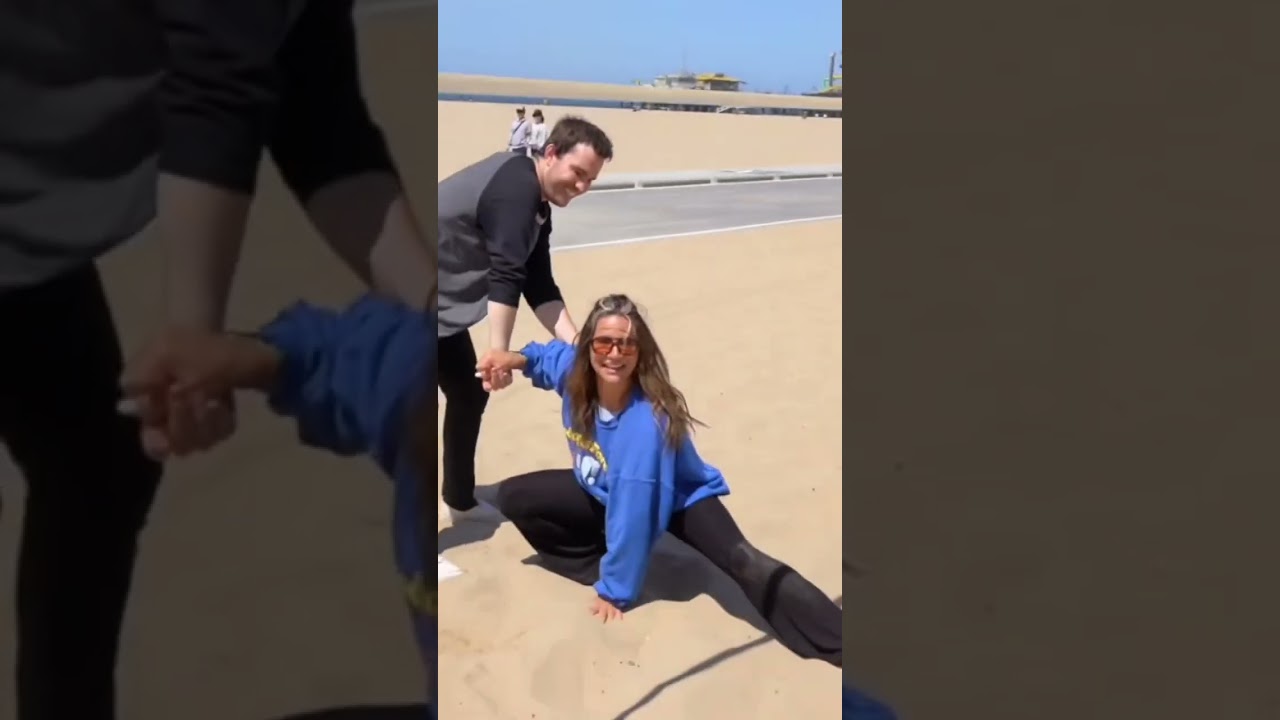 Trying slack line for the first time