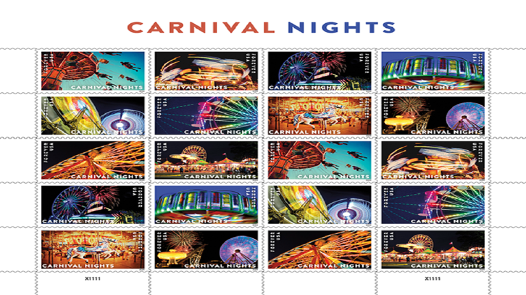 USPS Debuts New Stamps Celebrating Carnival Thrills USPS Debuts New Stamps Celebrating Carnival Thrills