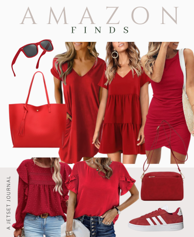 Pretty New Amazon Finds in Shades of Red