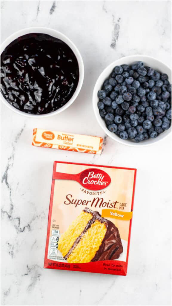 Easy Blueberry Cobbler With Cake Mix