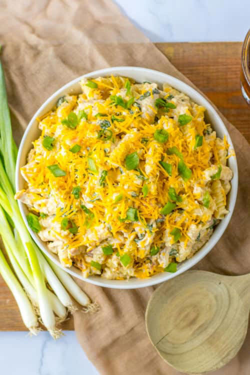 Crock Pot Chicken Bacon Ranch Pasta