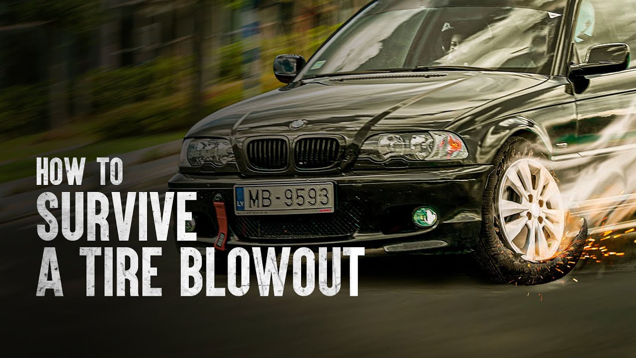 Surviving a tire blowout while driving