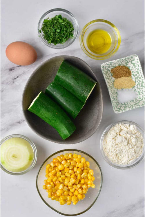 Zucchini and Corn Fritters