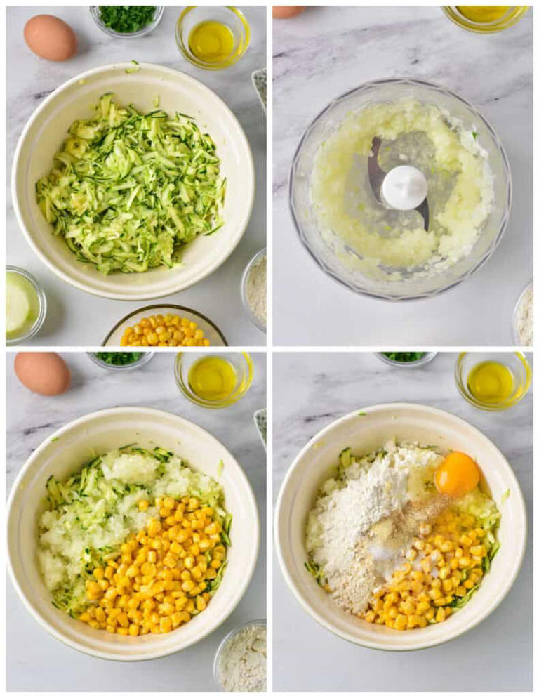 Zucchini and Corn Fritters
