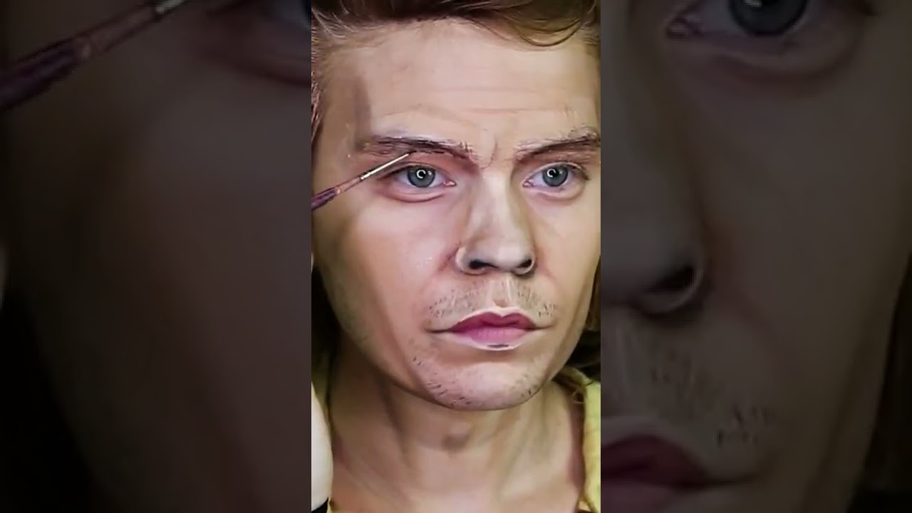 Harry Styles makeup transformation captured in detail
