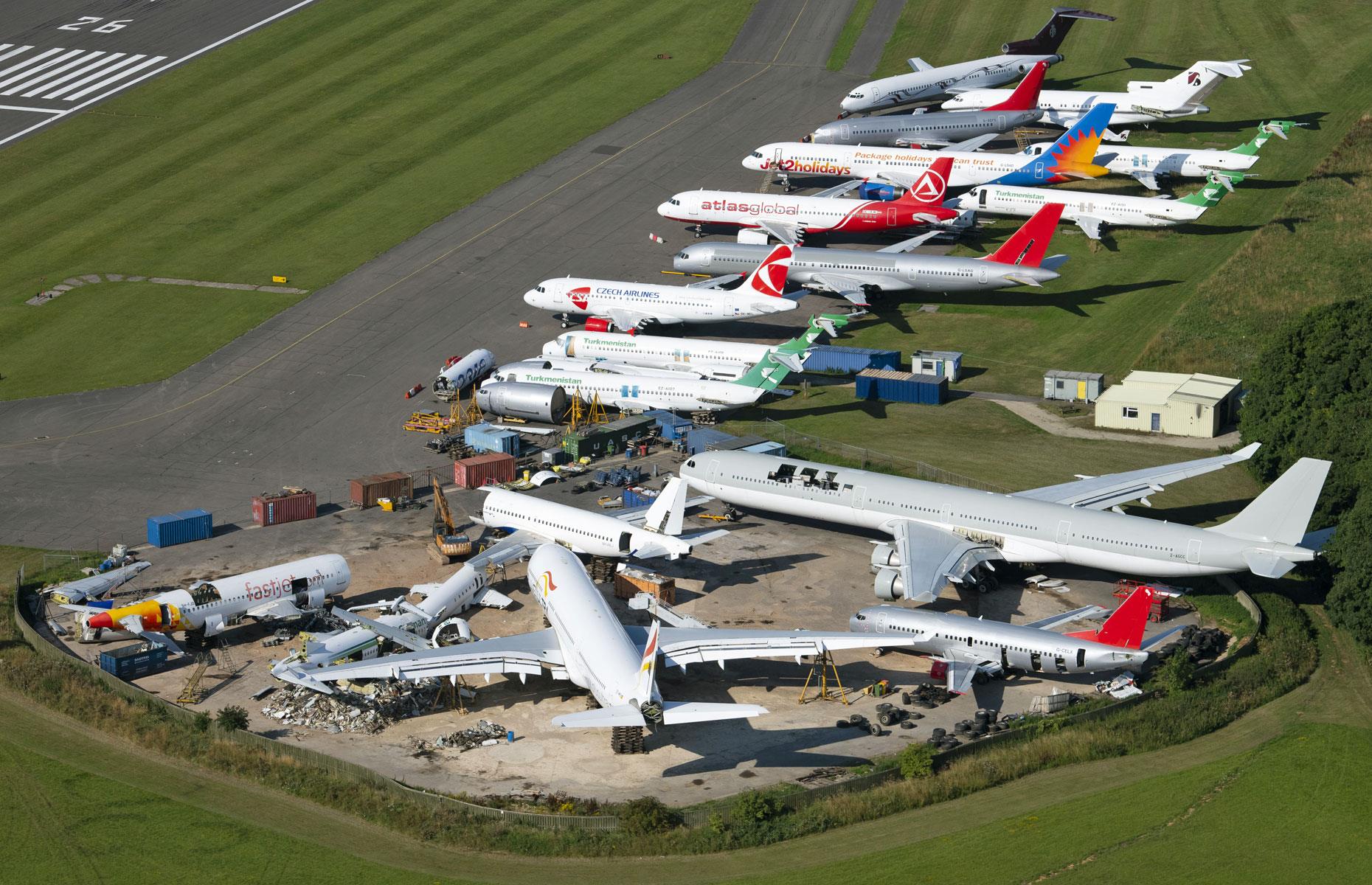 Inside the planet's biggest airplane graveyards