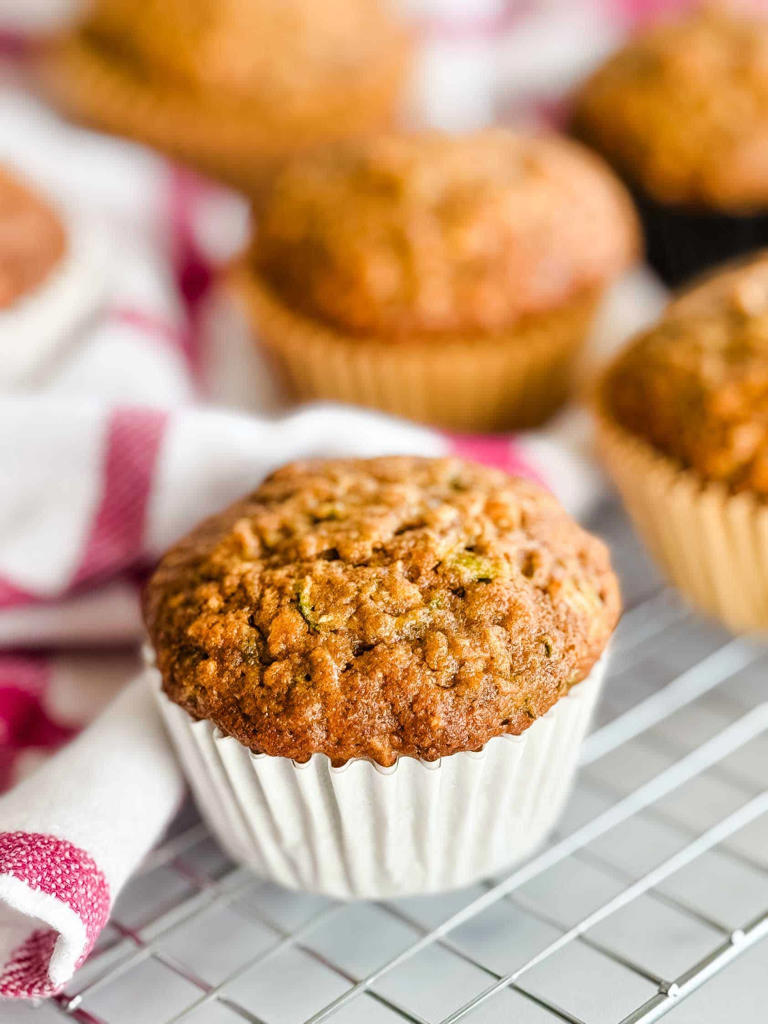 Zucchini Oat Muffins