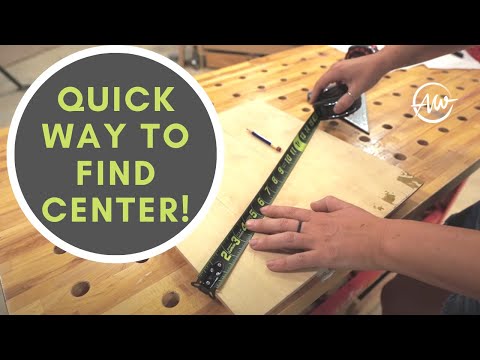Quick Tip for Finding Center in Any DIY Project