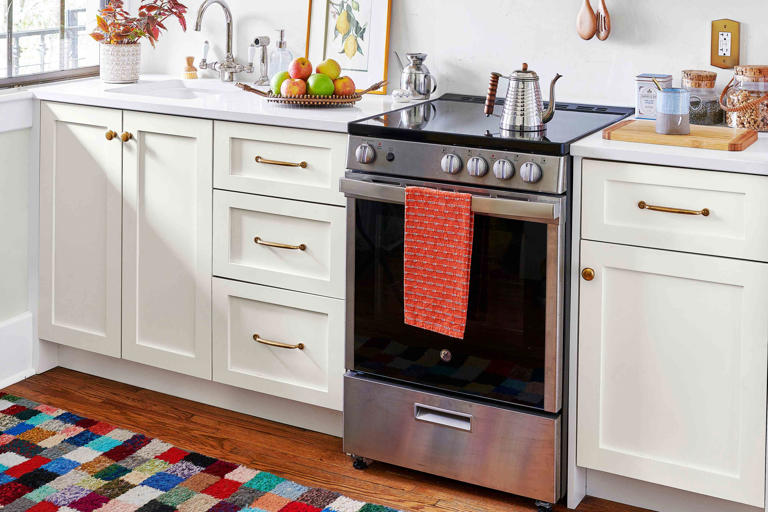 How to clean under your stove without moving it an inch