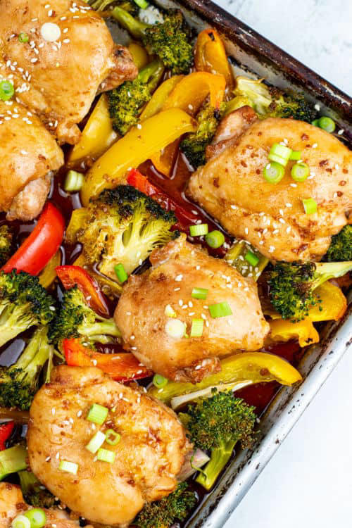 Sheet Pan Teriyaki Chicken and Vegetables